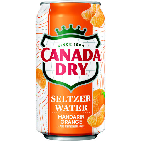 Canada Dry® Mandarin Orange Flavored Sparkling Seltzer Water 12 fl oz ...
