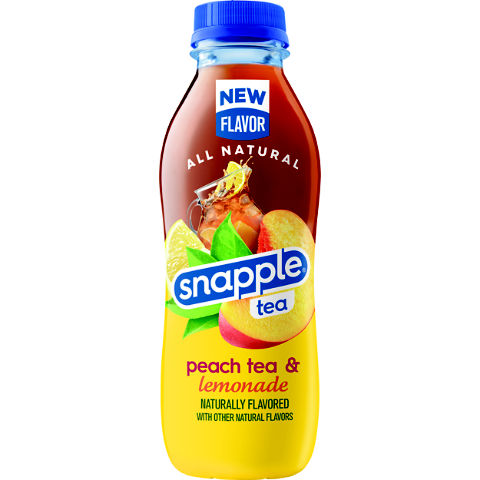 Snapple® Peach Tea & Lemonade 16 fl oz - Keurig Dr Pepper Product Facts