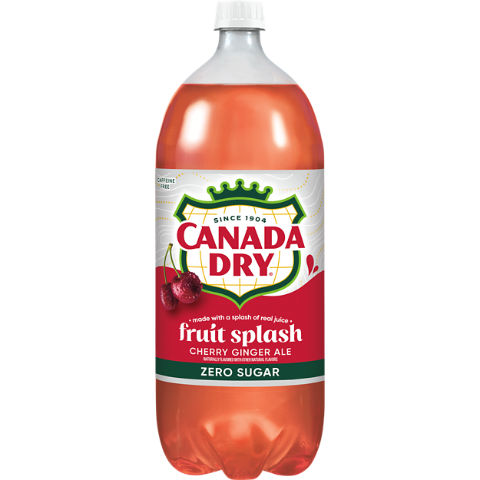 Canada Dry® Fruit Splash Cherry Ginger Ale Zero Sugar 2 Liter - Keurig ...
