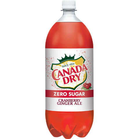 Canada Dry® Zero Sugar Cranberry Flavored Ginger Ale 2 liter - Keurig ...