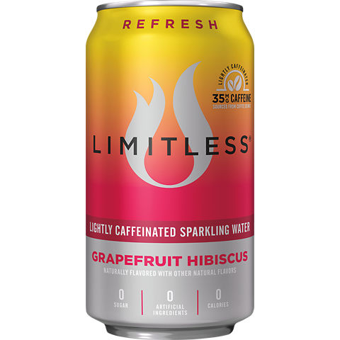 Limitless® Grapefruit Hibiscus Flavored Lightly Caffeinated Sparkling Water 12 fl oz - Keurig Dr ...
