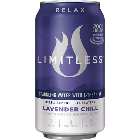 Limitless® Lavender Chill Flavored Sparkling Water with L-Theanine 12 ...