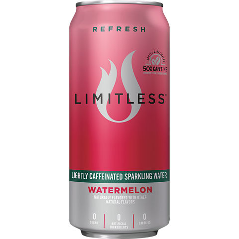 Limitless® Watermelon Flavored Lightly Caffeinated Sparkling Water 16 ...