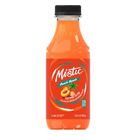 Mistic® Peach® Beach Flavored Juice Drink 15.9 fl oz - Keurig Dr Pepper ...
