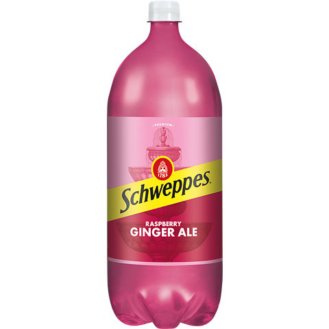 Schweppes® Raspberry Flavored Ginger Ale 2 liter - Keurig Dr Pepper ...