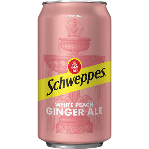 Schweppes® White Peach Flavored Ginger Ale 12 fl oz - Keurig Dr Pepper ...