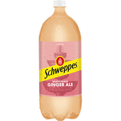 Schweppes® White Peach Flavored Ginger Ale 2 liter - Keurig Dr Pepper ...