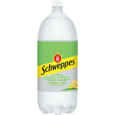 Schweppes® Lemon Lime Flavored Sparkling Seltzer Water/Sparkling Water Beverage 2 liter - Keurig ...