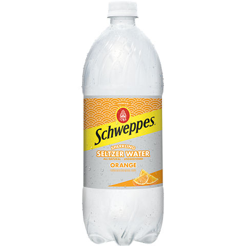 Schweppes® Orange Flavored Sparkling Seltzer Water/Sparkling Water ...