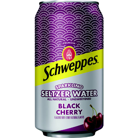 Schweppes® Black Cherry Flavored Sparkling Seltzer Water/Sparkling Water Beverage 12 fl oz ...
