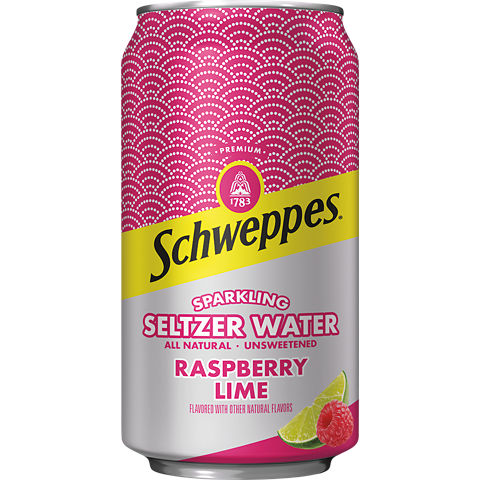 Schweppes® Raspberry Lime Flavored Sparkling Seltzer Water/Sparkling ...