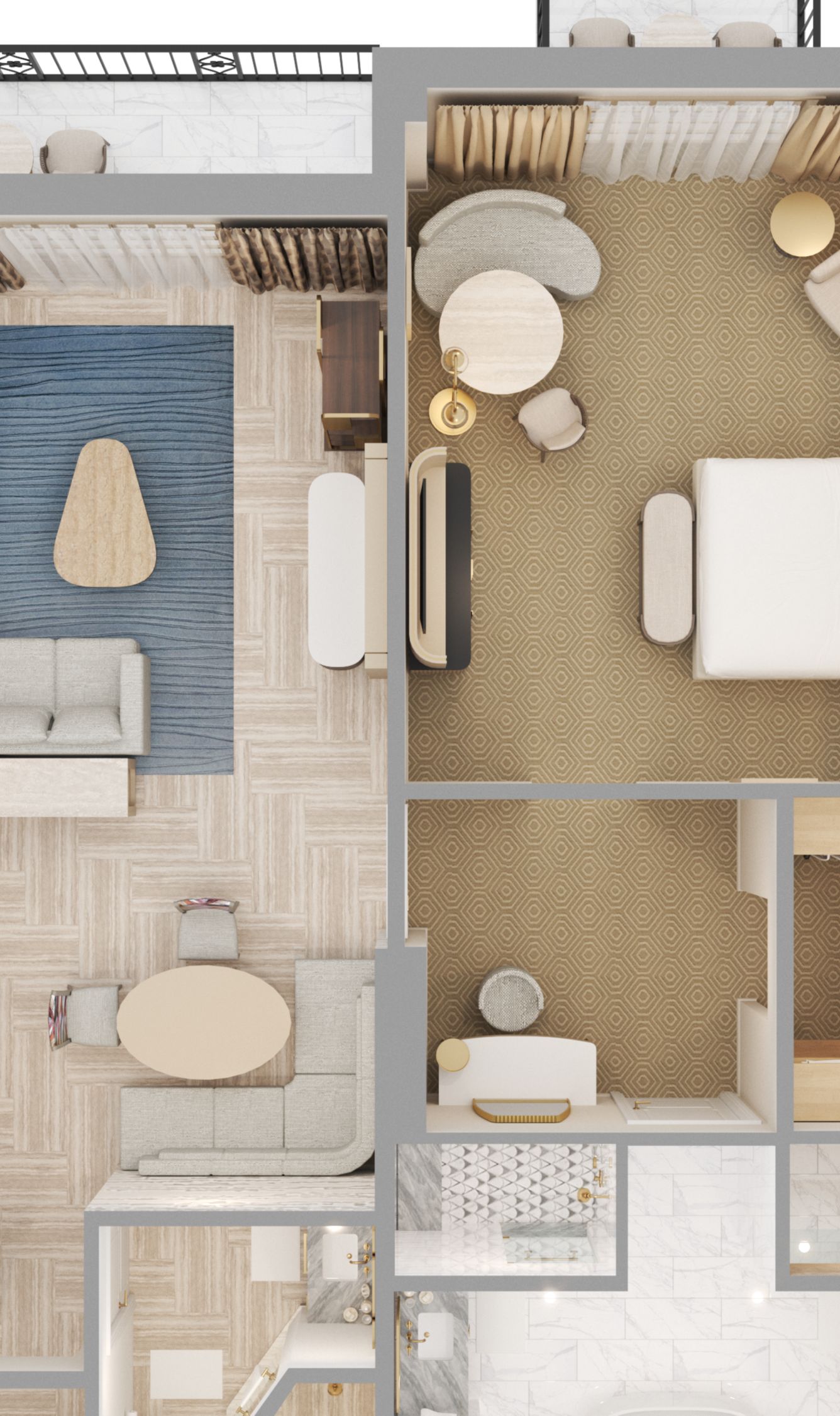 Hotel Luxury Suite Floor Plan