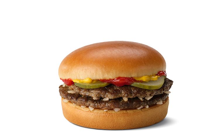Mcdonalds Double Cheeseburger Plain
