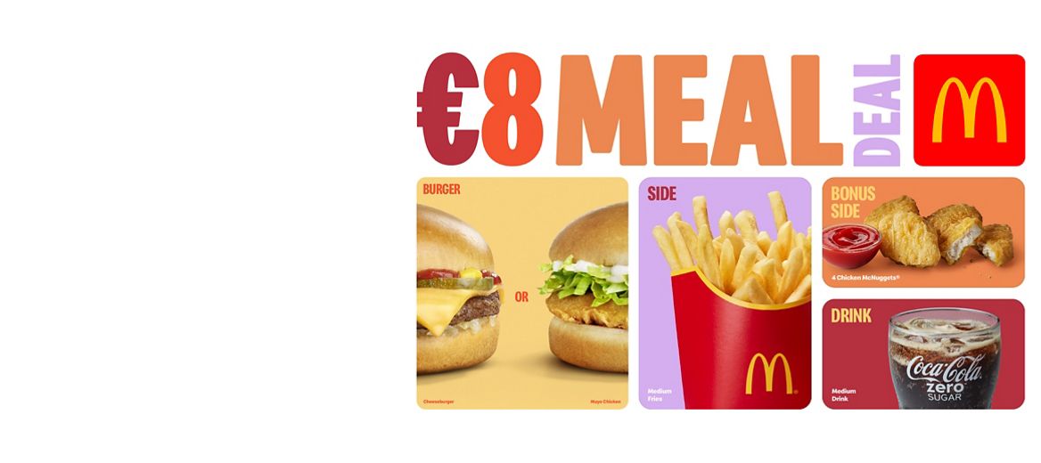 McDonald’s Ireland : Burgers, Fries, Salads & More. Quality Ingredients