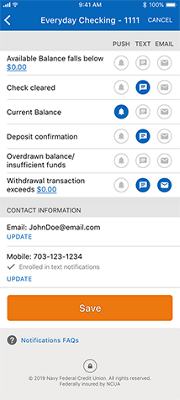Get Connected With Notifications | Navy Federal Credit Union