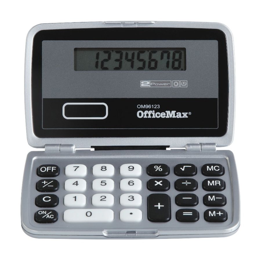 OfficeMax 8 Digit Folding Calculator by Office Depot & OfficeMax