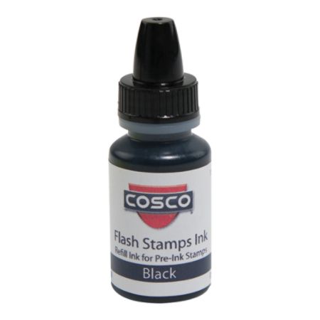 Pre inked Stamp Re Inking Fluid 10 cc Black by Office Depot & OfficeMax