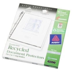 SKILCRAFT Document Protector 7 Holes 8 12 x 11 Clear Box Of 50 ...