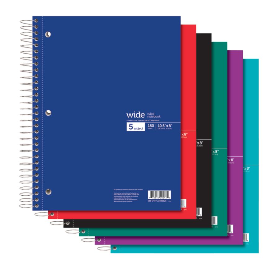 Wireless & Spiral Notebooks at Office Depot OfficeMax