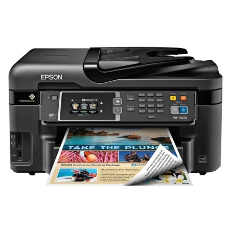 Epson WorkForce WF 3620 Wireless Color Inkjet All In One Printer Copier ...