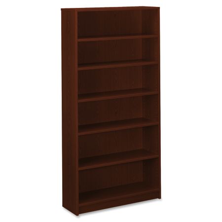 HON 1870 Series Laminate Bookcase 6 Shelves Mahogany by Office Depot ...