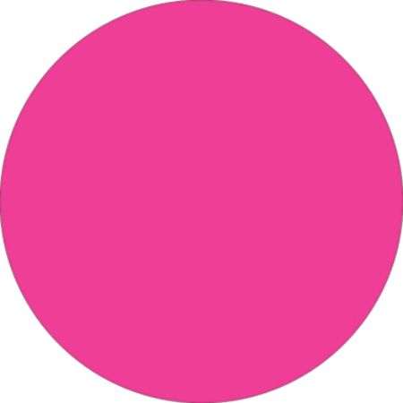 Removable Round Color Inventory Labels 34 Diameter Fluorescent Pink ...