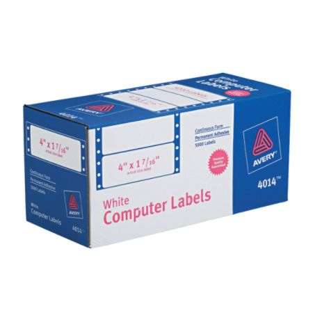 Avery High Speed Continuous Form Permanent Address Labels 4 x 1 716 1 ...