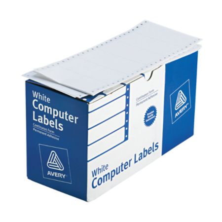 Avery High Speed Continuous Form Permanent Address Labels Horizontal ...