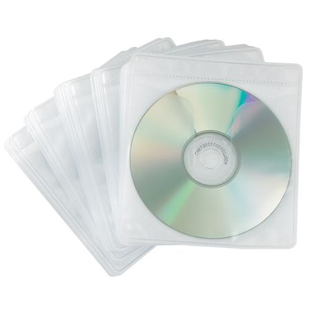 Ativa 2 Sided CD Sleeves 100 Capacity Pack Of 50 by Office Depot ...