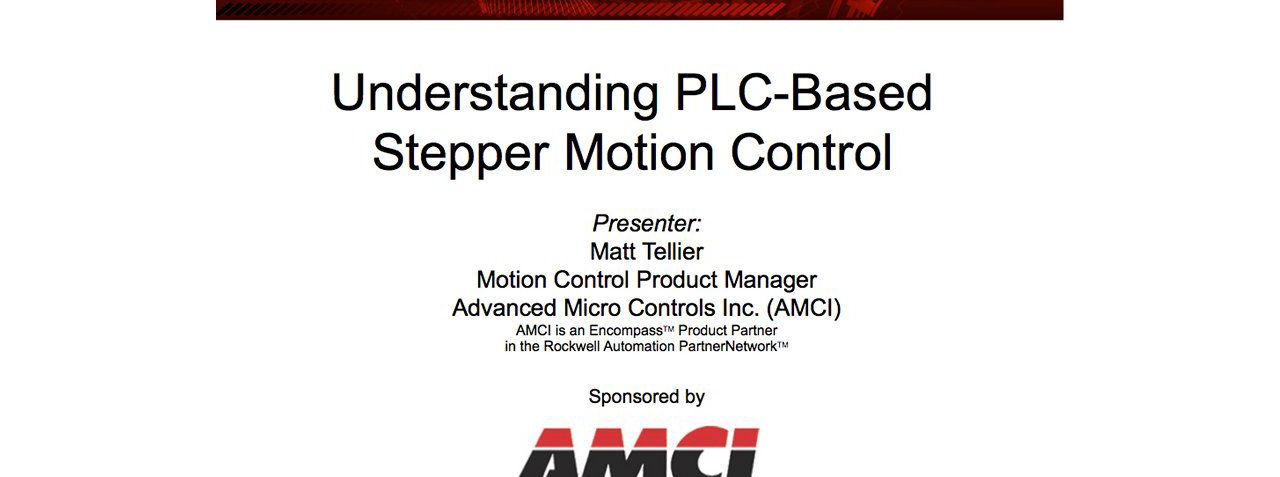 Webinar: Understanding PLC-Based Stepper Motion Control | Rockwell ...