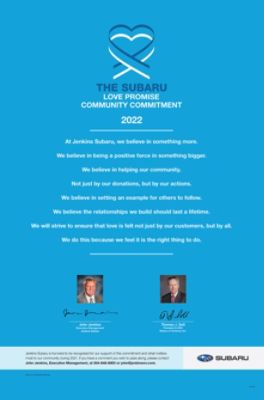 Subaru Love Promise Begins With Jenkins Subaru in Bridgeport, WV