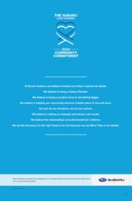 Subaru Love Promise Begins With Busam Subaru in Fairfield, OH