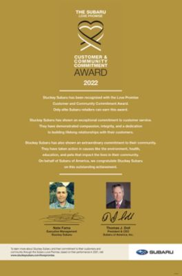 Subaru Love Promise | Stuckey Subaru