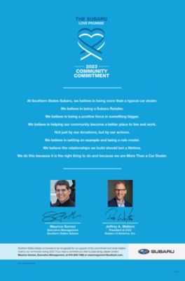 Subaru Love Promise Begins With Southern States Subaru in Raleigh, NC