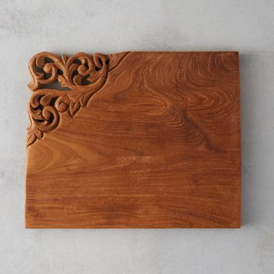 Carved Teak Serving Board | Terrain