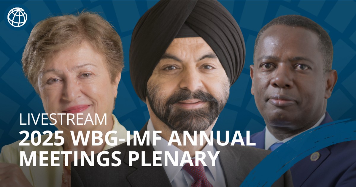 Event | 2025 Annual Meetings Plenary | World Bank Live