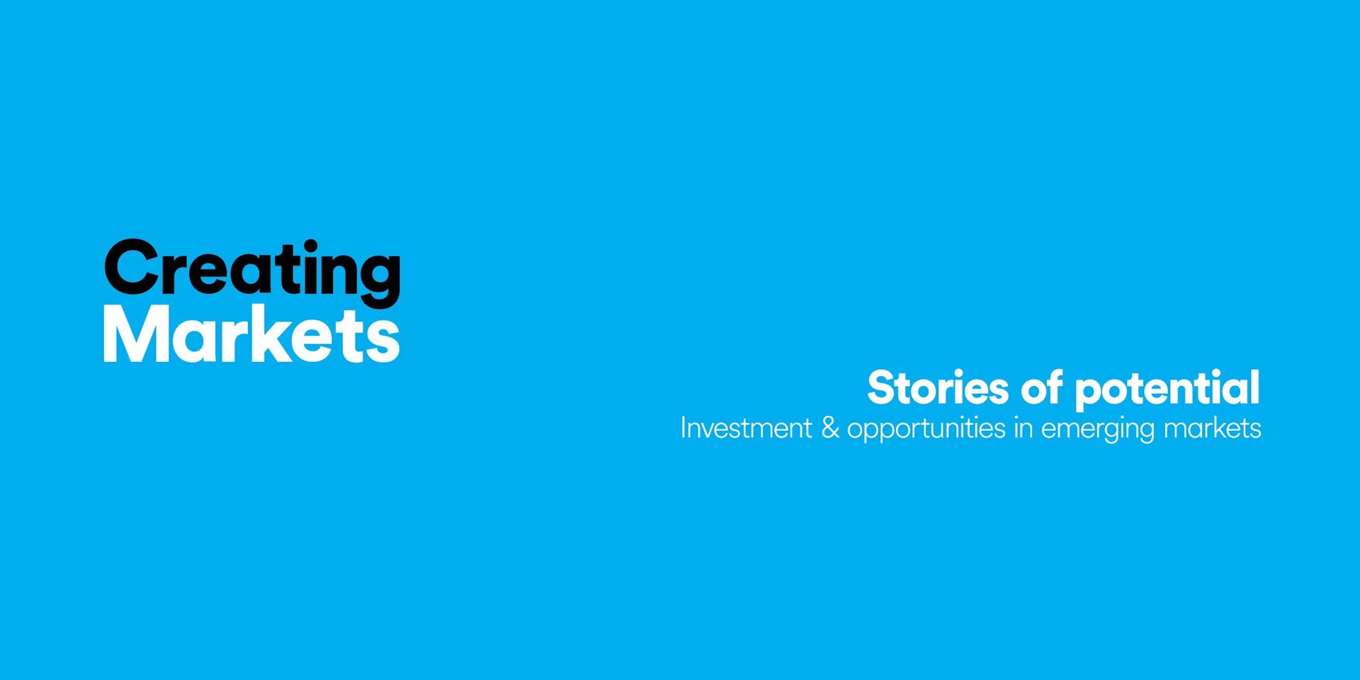 Trailer: Creating Markets Podcast