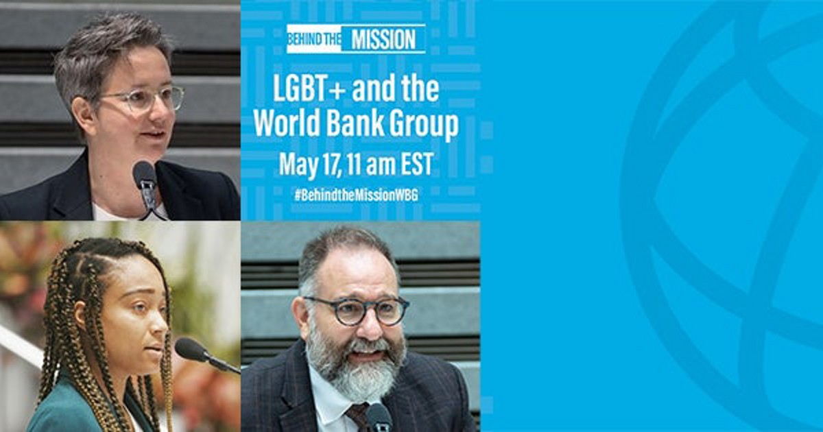 Event | LGBT+ and the World Bank Group | World Bank Live