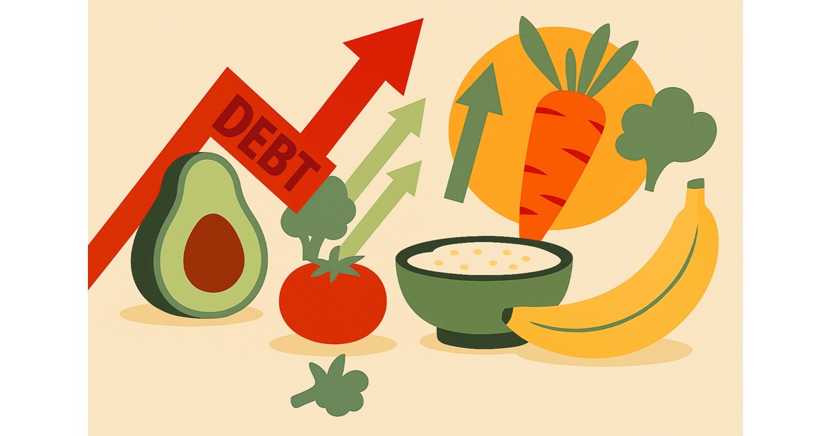 When debt, diet and development risk collide: hidden links between high ...