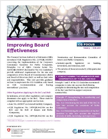 Cg Focus Indonesia Improving Board Effectiveness Issue 3