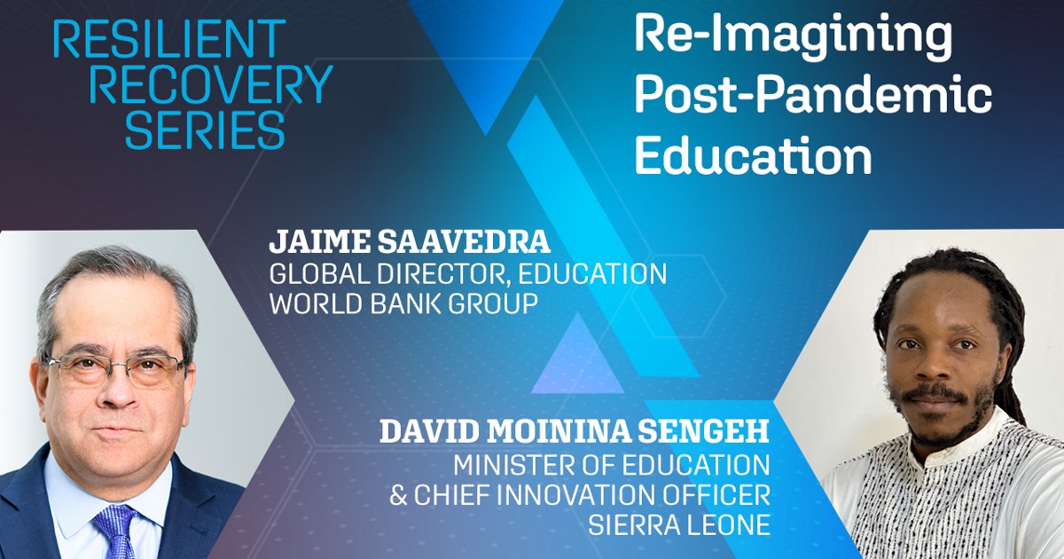Event | Re-Imagining Post-Pandemic Education | World Bank Live